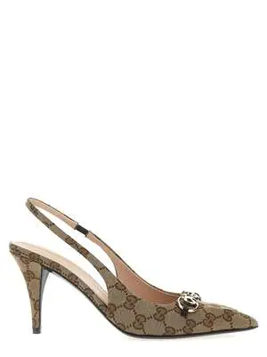 Gucci Morsetto' Slingback - Cream
