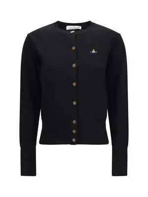 VIVIENNE WESTWOOD Bea Cotton Cardigan - Black