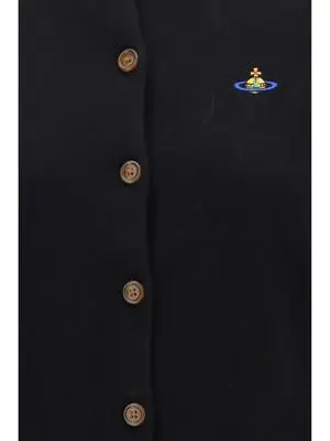 VIVIENNE WESTWOOD Bea Cotton Cardigan - Black