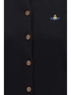VIVIENNE WESTWOOD Bea Cotton Cardigan - Black