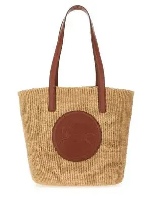 Chloé Large Horse Medal Bag - Cream