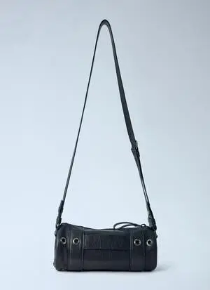Prada Eyelet Detail Leather Cylinder Bag