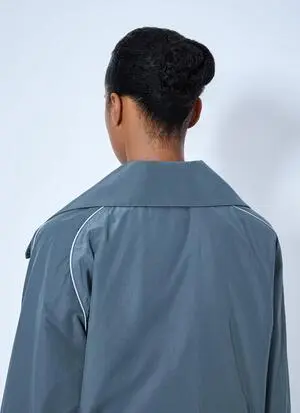 Balenciaga High Collar Tracksuit Jacket - Gray