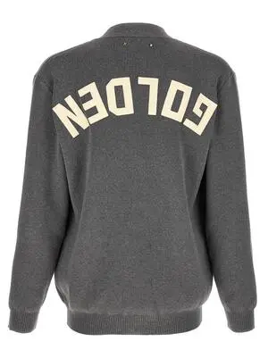 GOLDEN GOOSE Logo Cardigan - Gray