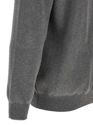 GOLDEN GOOSE Logo Cardigan - Gray