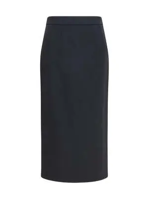 Dolce & Gabbana Stretch Wool Pencil Skirt