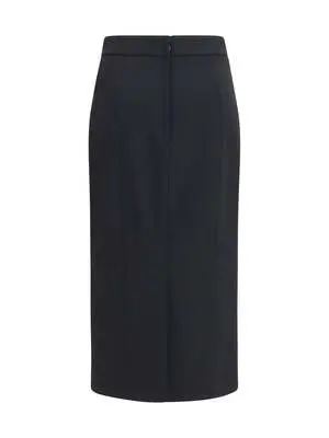 Dolce & Gabbana Stretch Wool Pencil Skirt