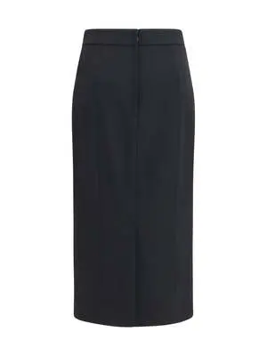 Dolce & Gabbana Stretch Wool Pencil Skirt