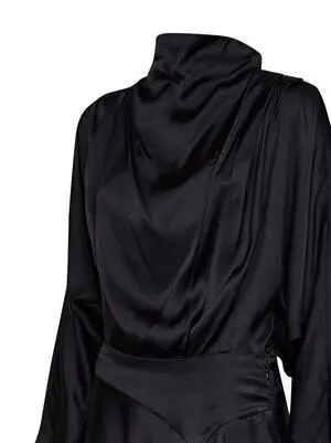 Isabel Marant Étoile Satin Draped Mini Dress - Multicolor
