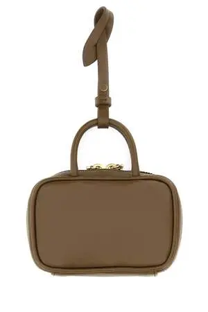 Miu Miu Leather Beau Keyring Necessaire - Brown
