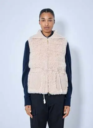 Moncler Sherpa-lined Knitted Vest