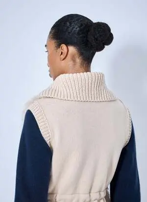 Moncler Sherpa-lined Knitted Vest