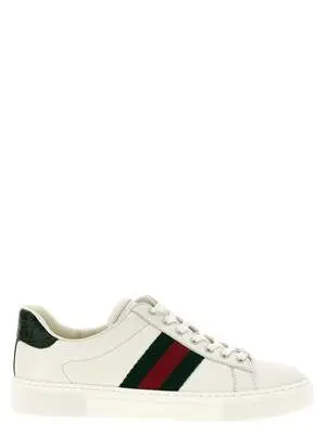Gucci Ace Leather Sneakers - Green