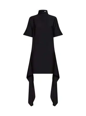 Alaïa Viscose Asymmetric T-shirt Mini Dress - Multicolor