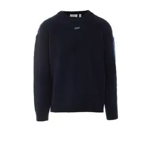 Off-White Arrow Maxi Embroidery Sweater - Blue