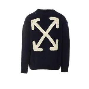 Off-White Arrow Maxi Embroidery Sweater