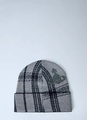 VIVIENNE WESTWOOD Tartan Beanie - Gray