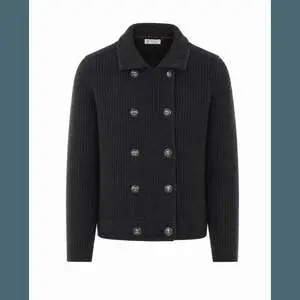 Brunello Cucinelli Cashmere Double-breasted Cardigan - Gray