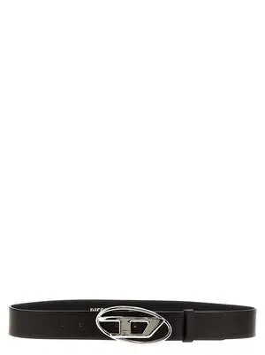 DIESEL® B-1dr Leather Belt - Black