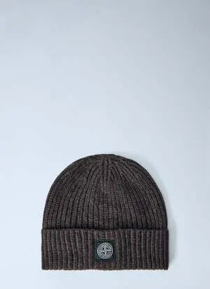 Stone Island Ribbed Knit Beanie - Multicolor