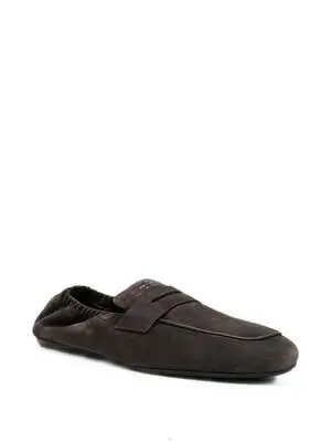 Prada Shuffle Leather Loafers
