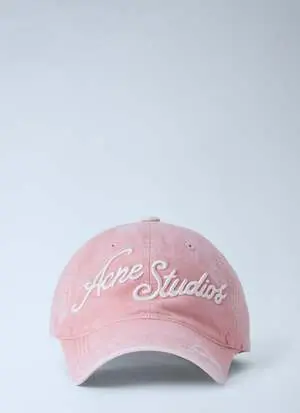 Acne Studios Logo-embroidered Baseball Cap - Pink