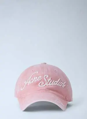 Acne Studios Logo-embroidered Baseball Cap - Pink
