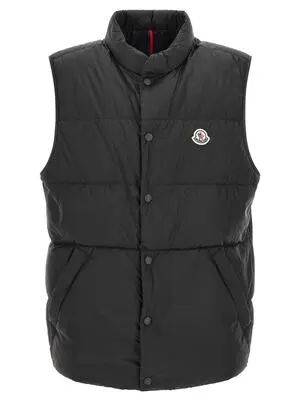 Moncler Tuquerouye Quilted Puffer Vest - Black