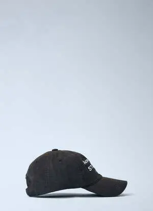 Acne Studios Washed Fabric Logo Baseball Cap