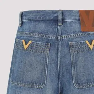 Valentino Garavani Denim Shorts - Blue