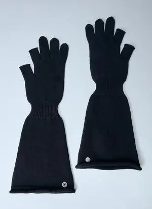 Rick Owens Extended Knit Gloves