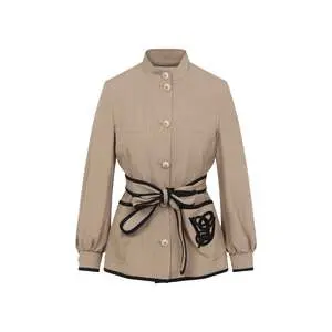 Valentino Garavani Caban Embroidered Logo Vg Jacket - Multicolor
