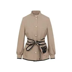 Valentino Garavani Caban Embroidered Logo Vg Jacket - Multicolor