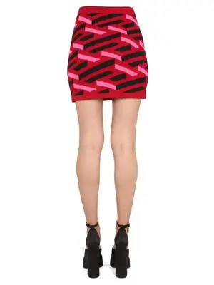 Versace La Greca Knit Skirt - Multicolor