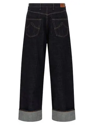 Kenzo Turn Up Jeans - Blue