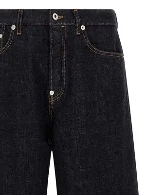 Kenzo Turn Up Jeans - Blue
