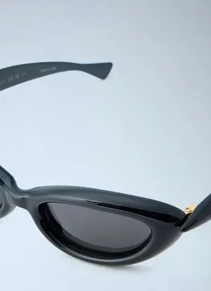Bottega Veneta Oval Sunglasses - Black
