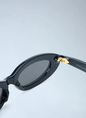 Bottega Veneta Oval Sunglasses - Black