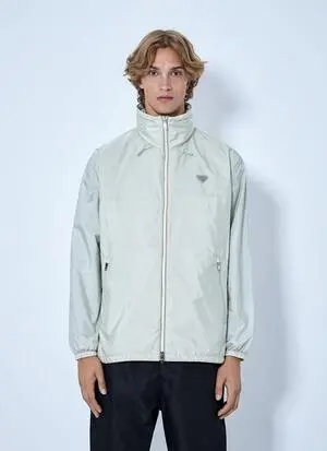 Prada High-neck Zip Jacket - White