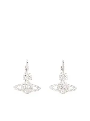 VIVIENNE WESTWOOD Crystal Drop Earrings - Silver