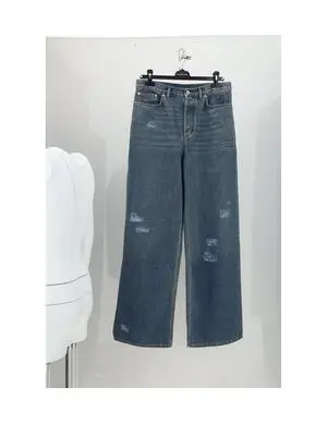 Dior Denim Destroyed Pant - Blue