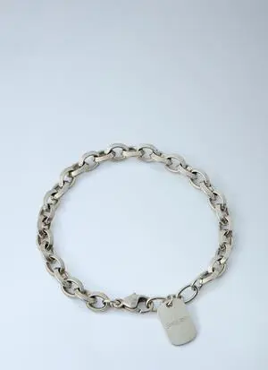 Saint Laurent Peaked Chain Bracelet - Silver