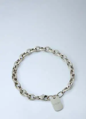 Saint Laurent Peaked Chain Bracelet - Silver