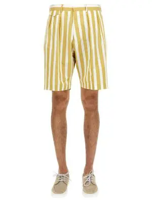 Paul Smith Deckchair Stripe Bermuda - Yellow