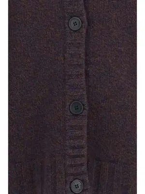 Attico Crewneck Cardigan - Brown