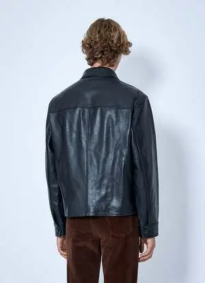 Marni Leather And Suede Panel Jacket