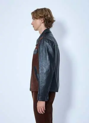 Marni Leather And Suede Panel Jacket