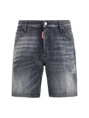 Dsquared2 Washed Marine Shorts - Black