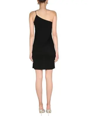 Dsquared2 Asymmetrical One-shoulder Dress - Black