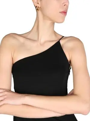 Dsquared2 Asymmetrical One-shoulder Dress - Black